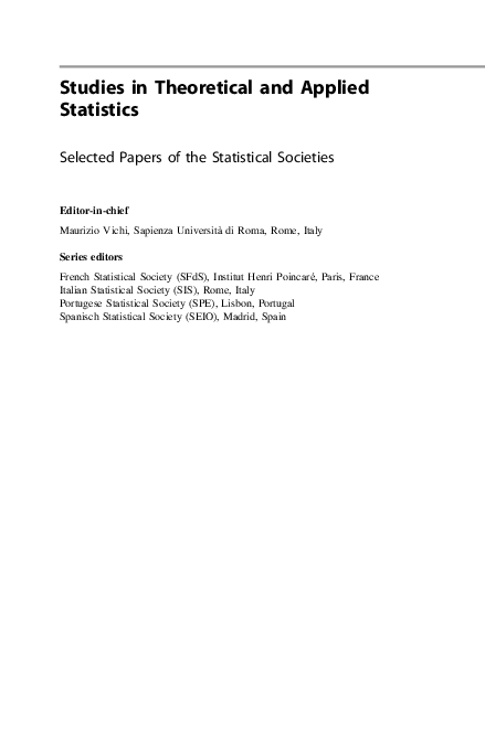 (PDF) Topics on Methodological and Applied Statistical Inference