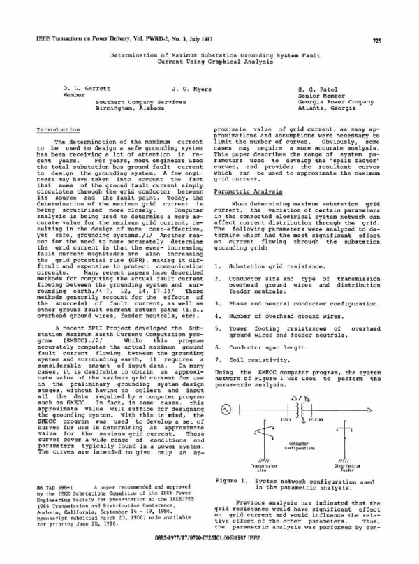 (PDF) Determination of maximum substation grounding system garrett y patel