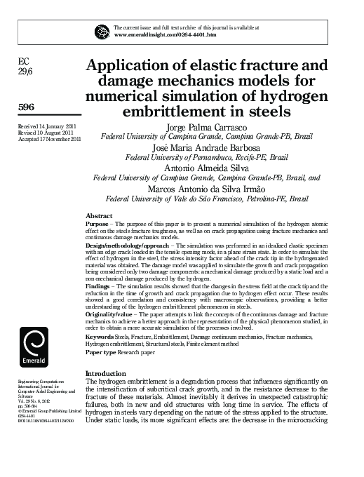 (PDF) Application of elastic fracture and damage mechanics models for numerical simulation of ...