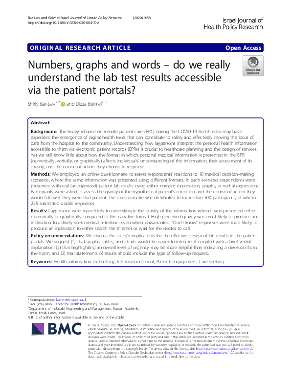 (PDF) Numbers, graphs and words – do we really understand the lab test ...
