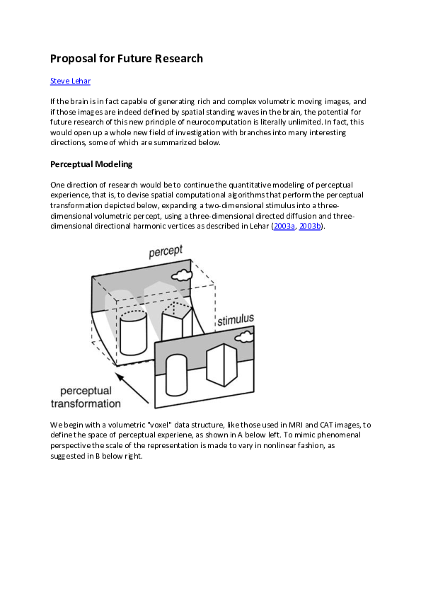 (PDF) Proposal for Future Research