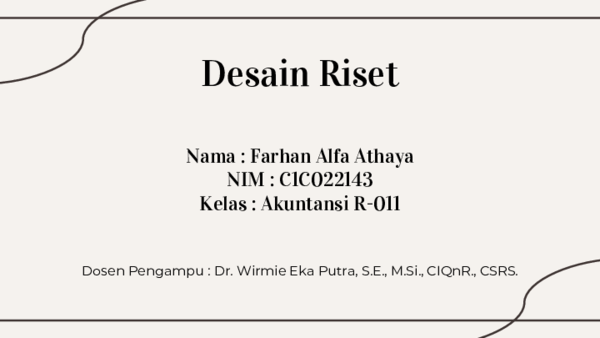 (PDF) PPT DESAIN RISET FARHAN