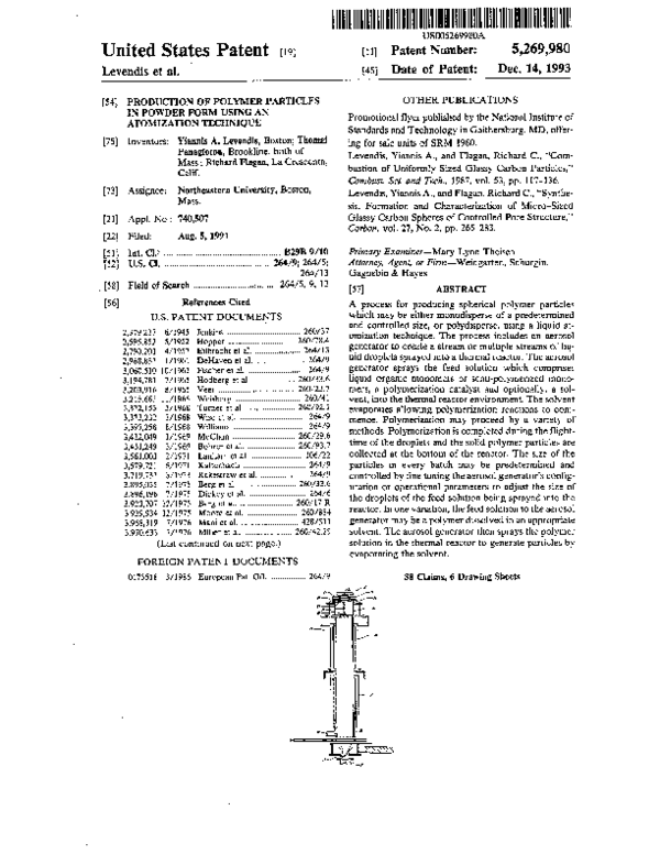 (PDF) Production of polymer particles in powder form using an ...