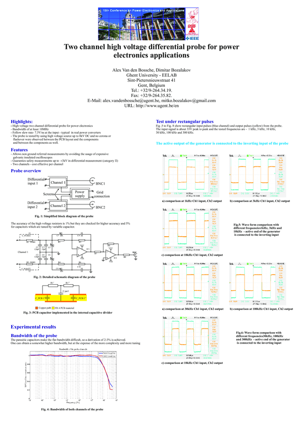 (PDF) Two channel high voltage differential probe for power electronics ...