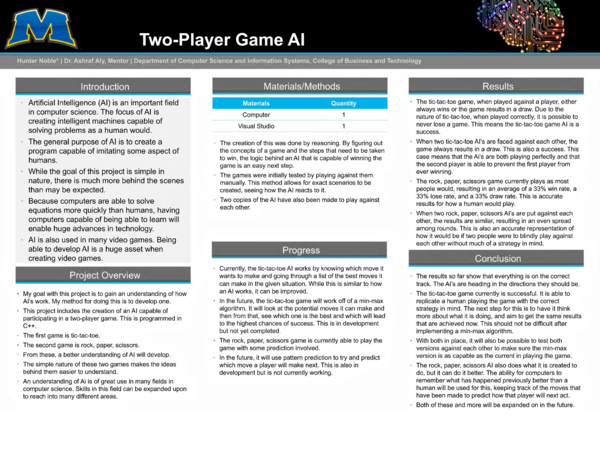 (PDF) Two-Player Game AI