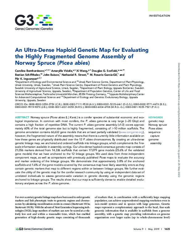 (PDF) An Ultra-Dense Haploid Genetic Map for Evaluating the Highly ...