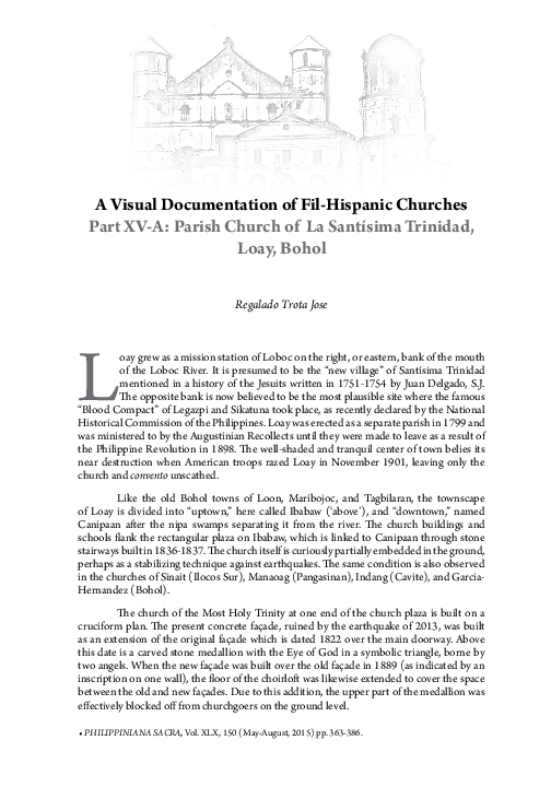 (PDF) A Visual Documentation of Fil-Hispanic Churches Part XV-A: Parish ...