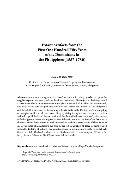(PDF) Extant Artifacts from the First One Hundred Fifty Years of the ...