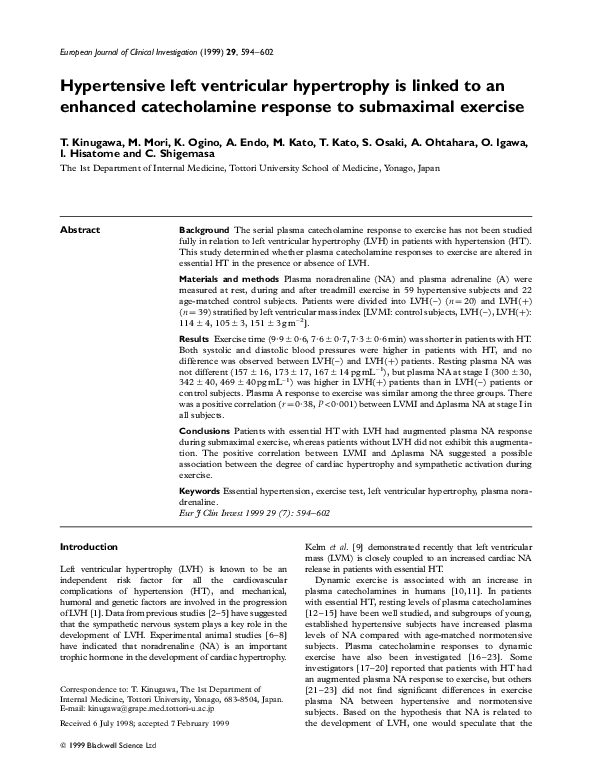 (PDF) Hypertensive left ventricular hypertrophy is linked to an ...