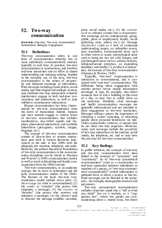 (PDF) 52. Two-way communication