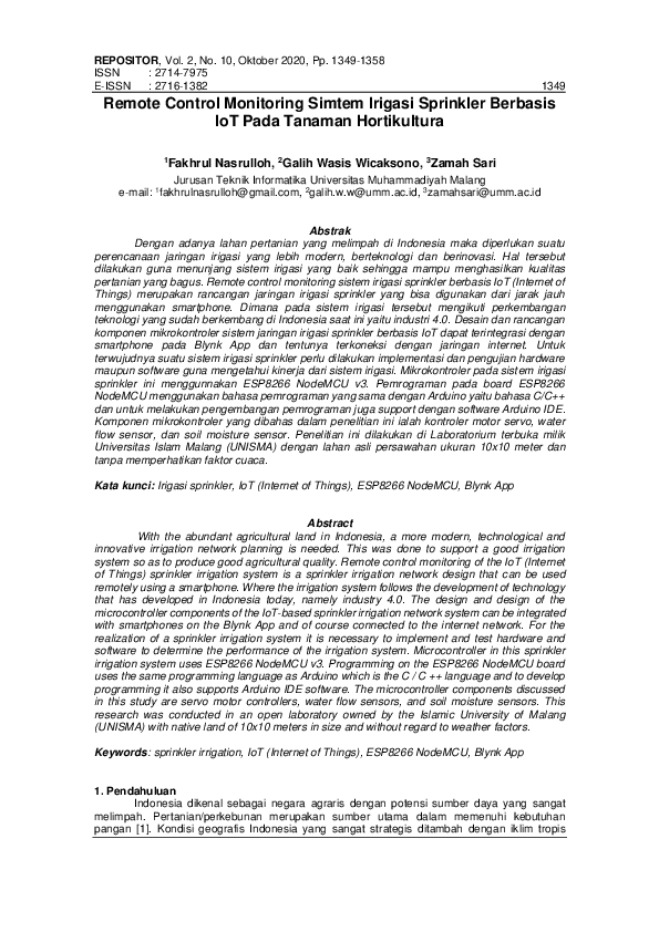 (PDF) Remote Control Monitoring Simtem Irigasi Sprinkler Berbasis IoT ...