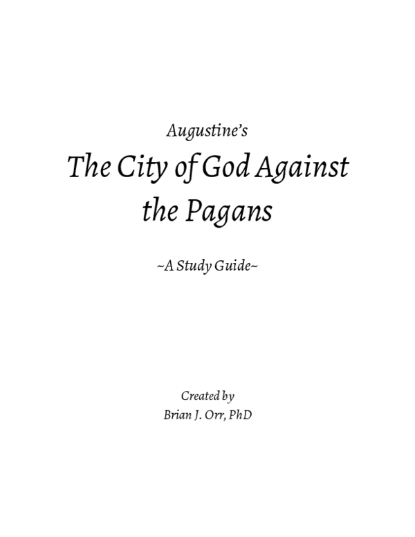 (PDF) Augustine's City of God - A Study Guide