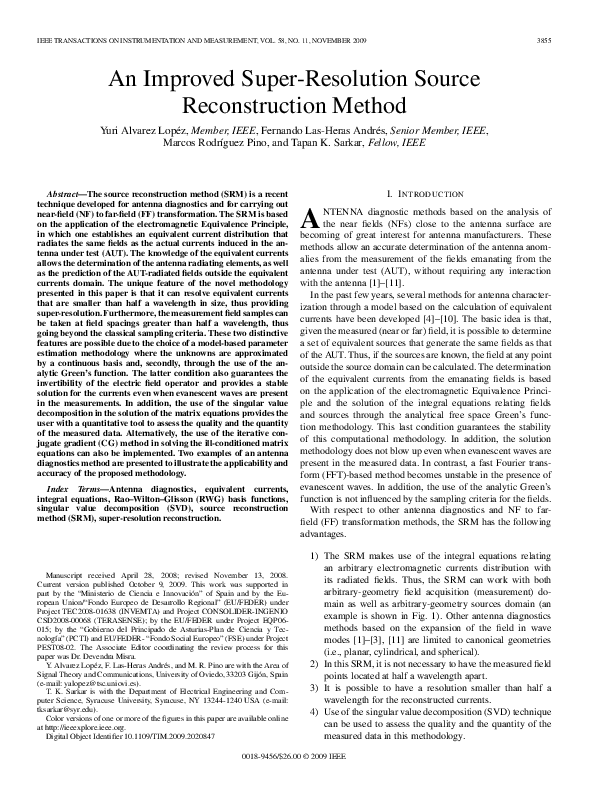 (PDF) An Improved Super-Resolution Source Reconstruction Method