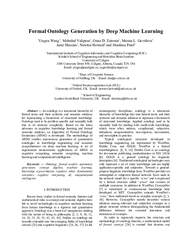 (DOC) Formal Ontology Generation by deep machine learning