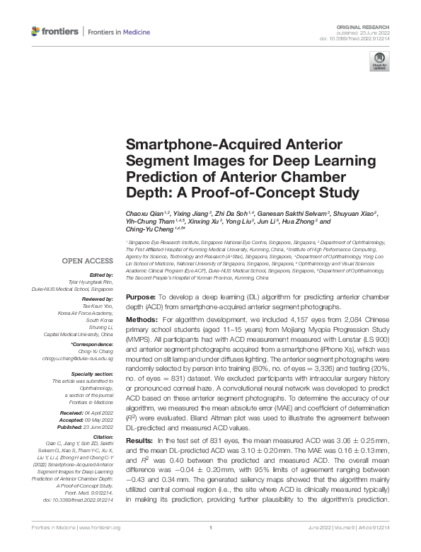 (PDF) Smartphone-Acquired Anterior Segment Images for Deep Learning ...