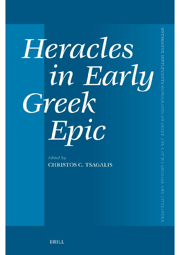 (PDF) Heracles in Homer and Hesiod. Shared ID, Distinct Perspectives.
