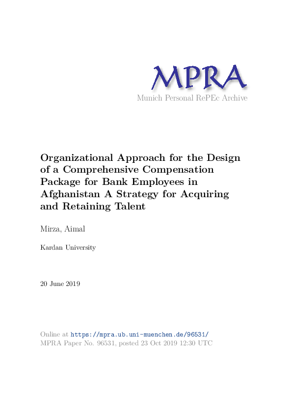 (PDF) Organizational Approach for the Design of a Comprehensive ...