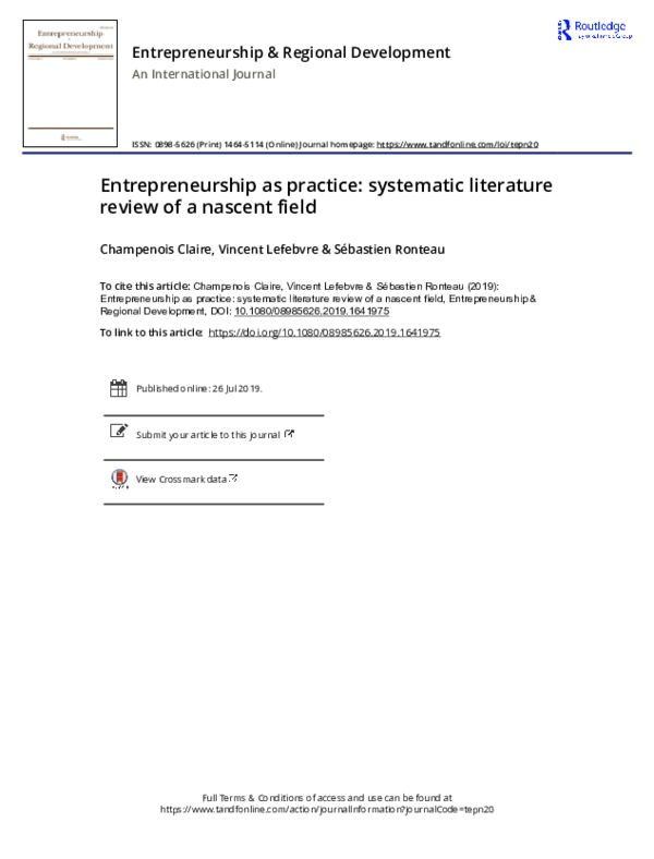 Signaling Theory In Entrepreneurship Research: A Systematic Review And ...