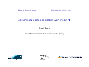 (PDF) Asynchronous data assimilation with the EnKF