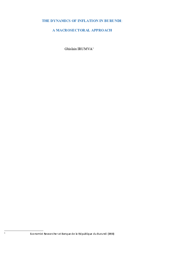 (DOC) Inflation dynamics in Burundi