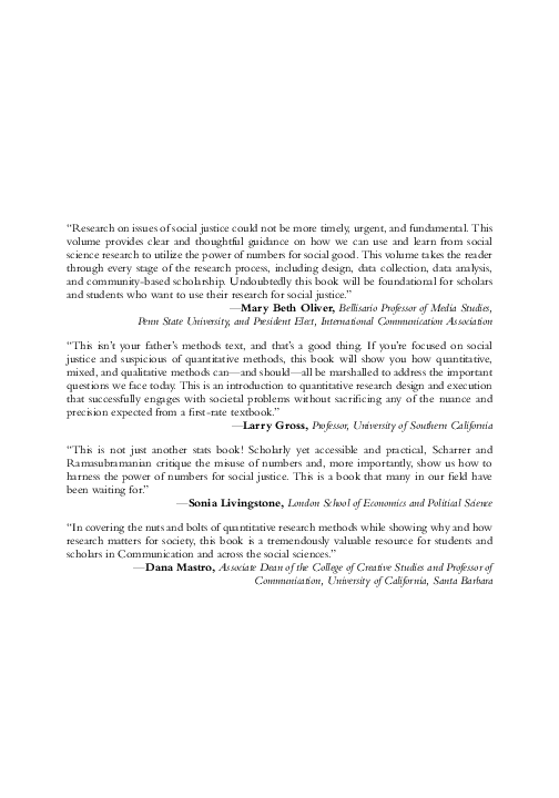 (PDF) Quantitative Research Methods in Communication