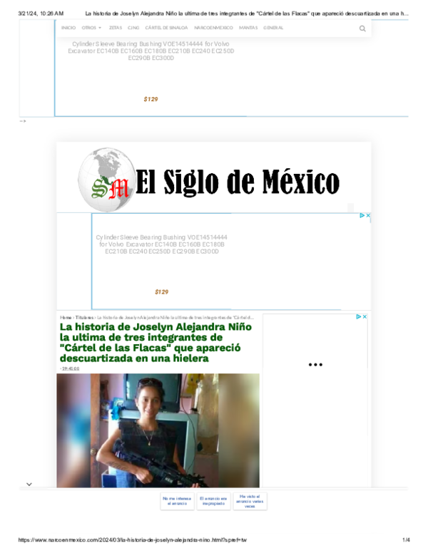 (PDF) La historia de Joselyn Alejandra Niño la ultima de tres ...