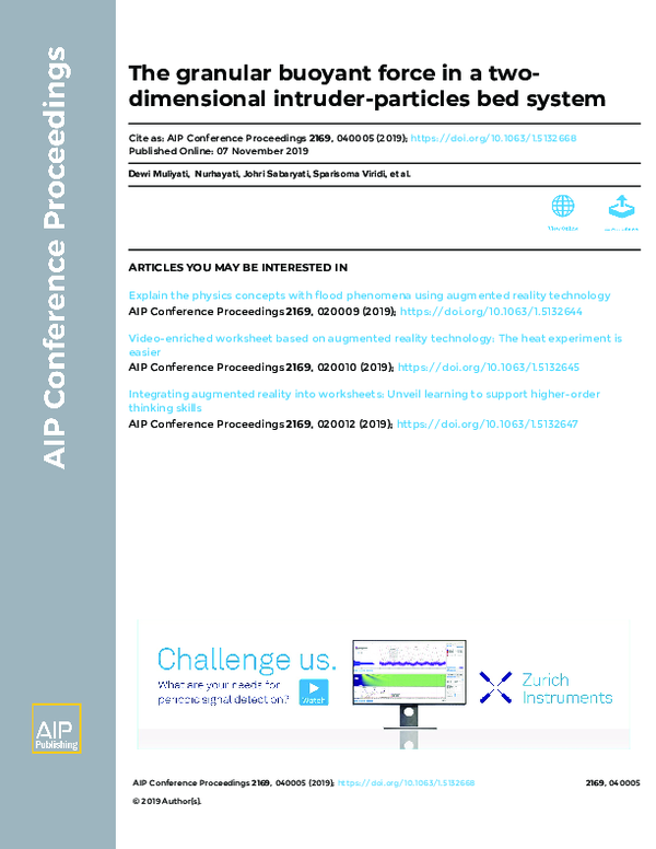 (PDF) The granular buoyant force in a two-dimensional intruder ...