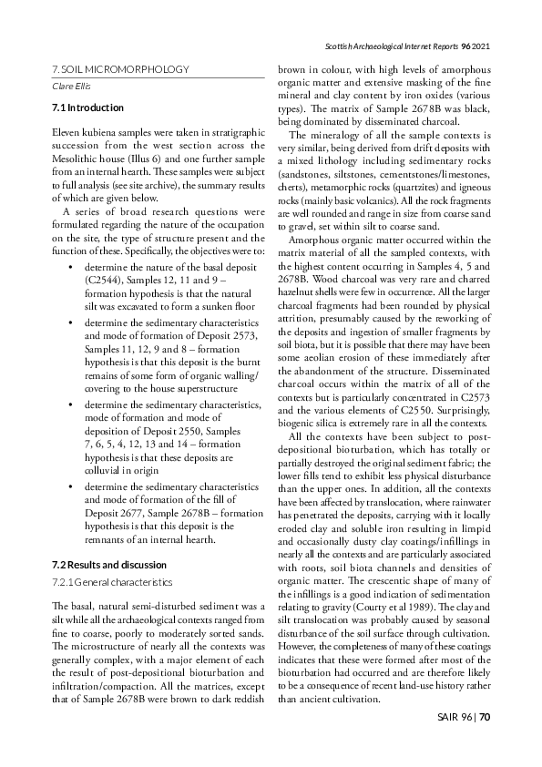 (PDF) Soil micromorphology