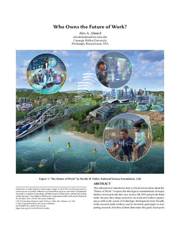 (PDF) Who Owns the Future of Work?