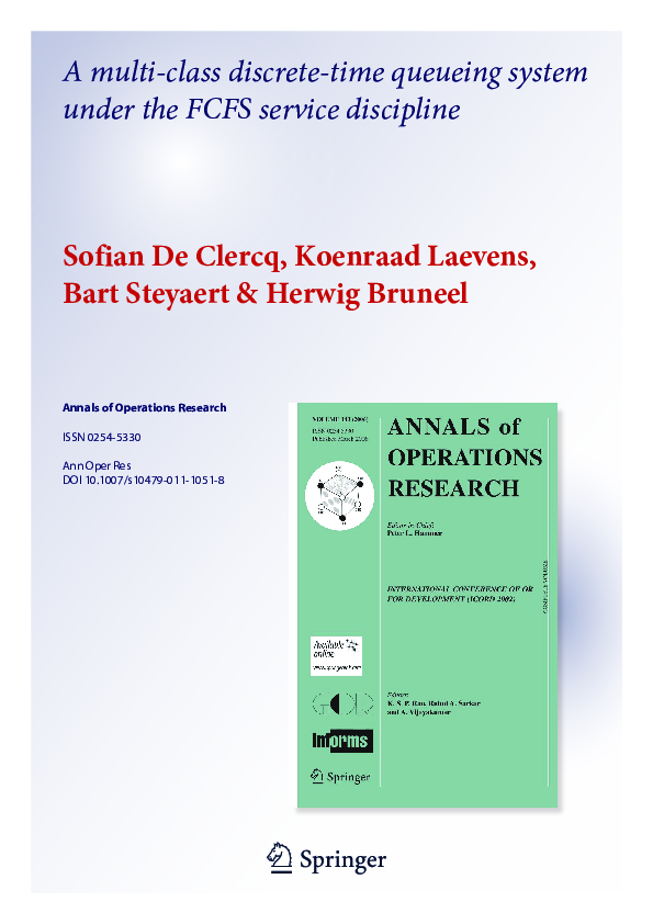 (PDF) A multi-class discrete-time queueing system under the FCFS service discipline