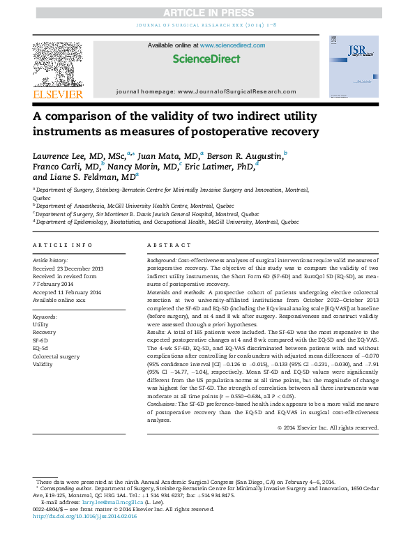 (PDF) A comparison of the validity of two indirect utility instruments as measures of ...