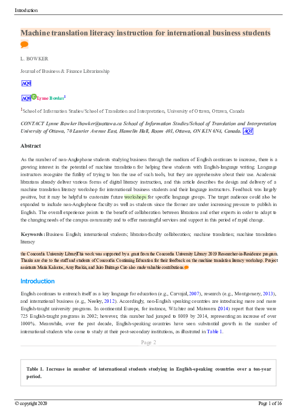 (PDF) Machine translation literacy instruction for international ...