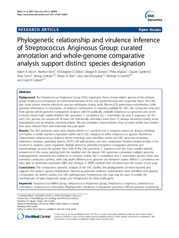 (PDF) Phylogenetic relationship and virulence inference of ...