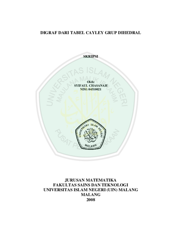 (PDF) Digraf Dari Tabel Cayley Grup Dihedral