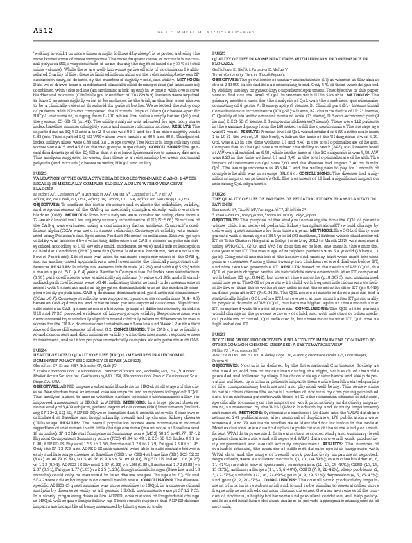 (PDF) Validation Of The Overactive Bladder Questionnaire (Oab-Q; 1-Week ...