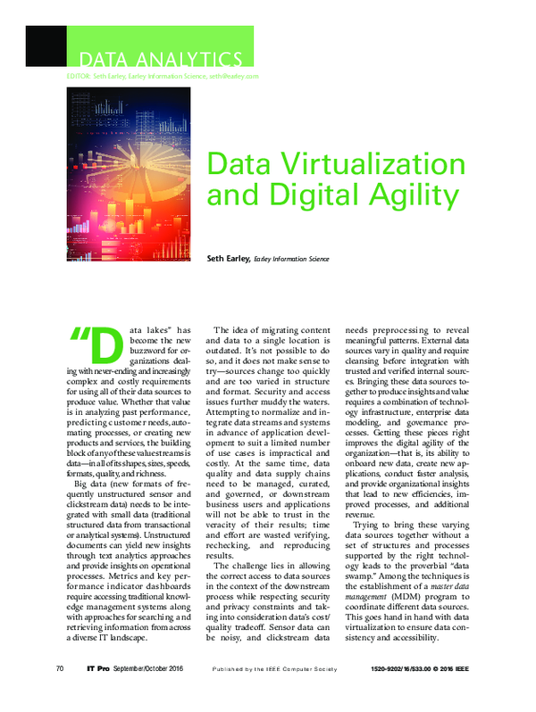 (PDF) Data Virtualization and Digital Agility