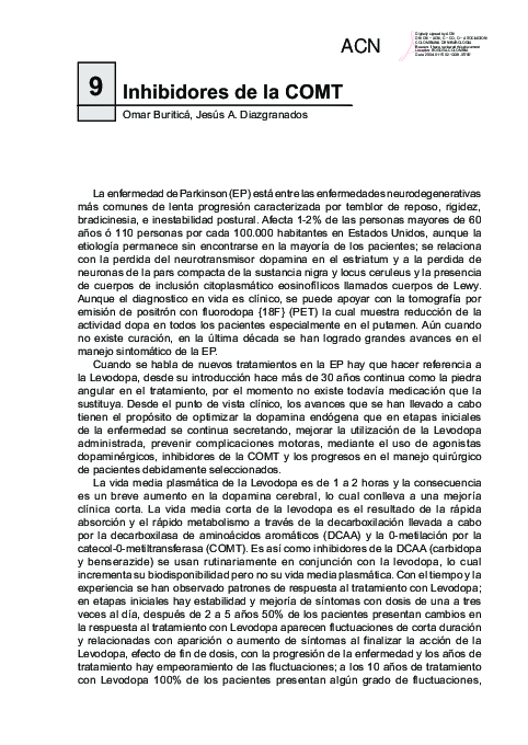 (PDF) Inhibidores de la COMT