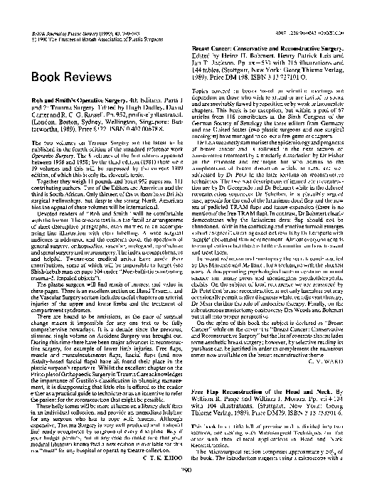 (PDF) Free Flap Reconstruction of the Head and Neck