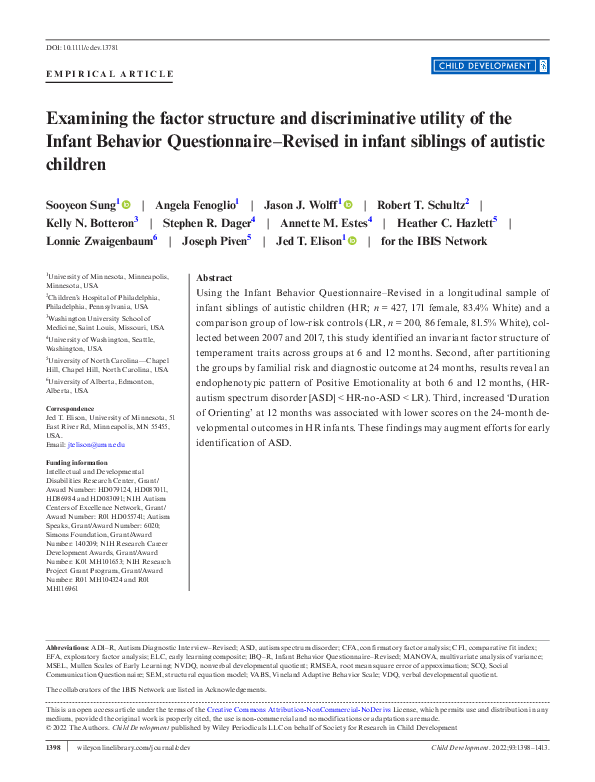 (PDF) Examining the factor structure and discriminative utility of the ...