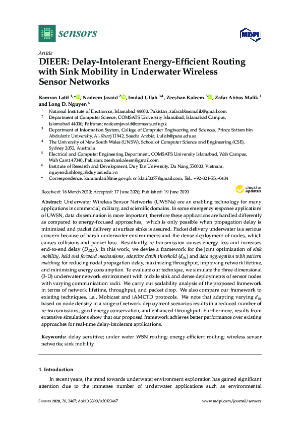 (PDF) DIEER: Delay-Intolerant Energy-Efficient Routing with Sink Mobility in Underwater Wireless ...