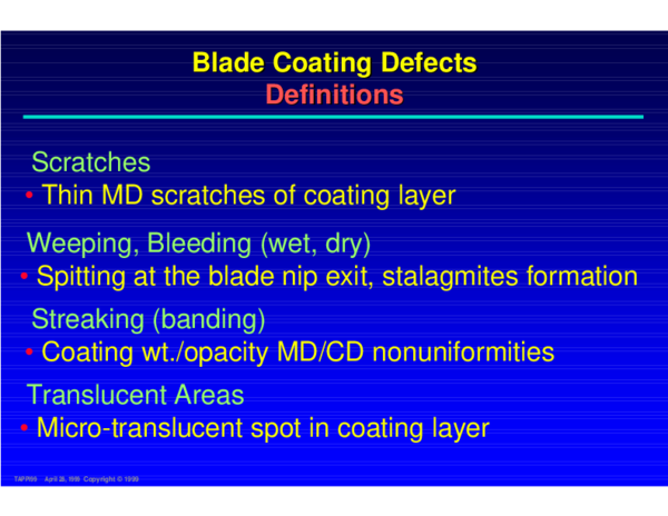 (PDF) Blade Coating Defects