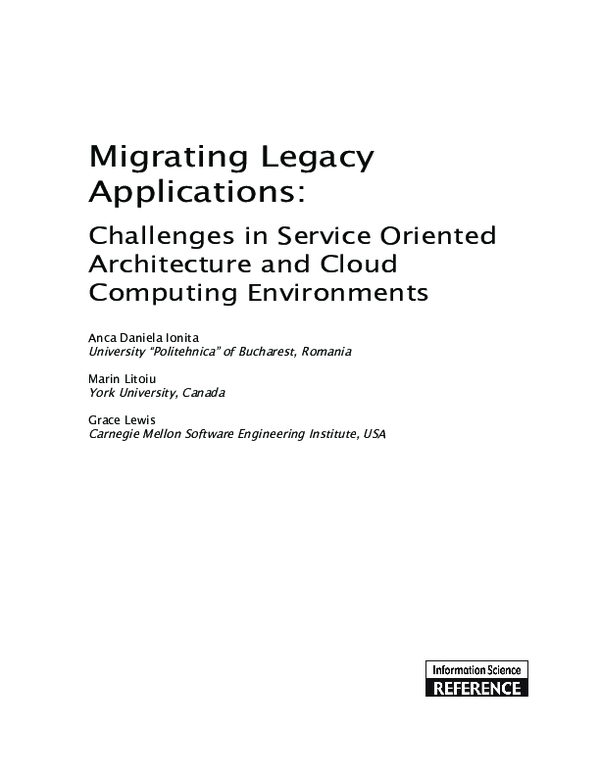 (PDF) Migrating Legacy Applications (PDF) Migrating Legacy Applications