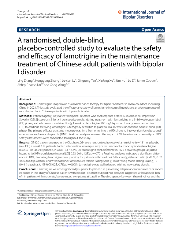 (PDF) A randomised, double-blind, placebo-controlled study to evaluate the safety and efficacy ...
