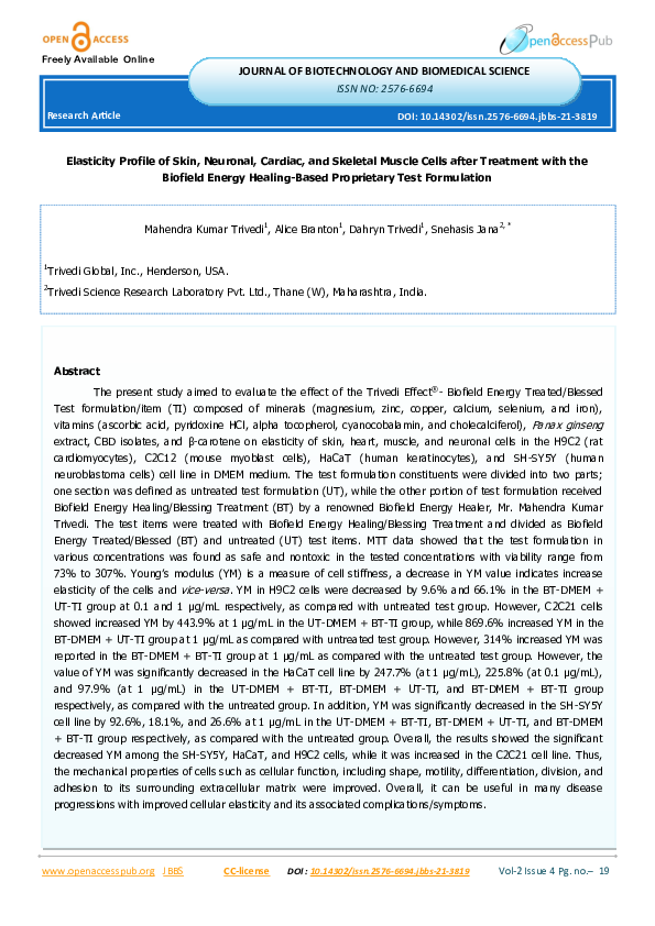 (PDF) Elasticity Profile of Skin, Neuronal, Cardiac, and Skeletal ...