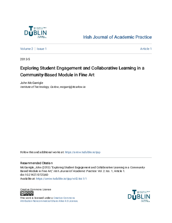(PDF) Exploring Student Engagement and Collaborative Learning in a ...