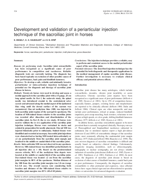 (PDF) Development and validation of a periarticular injection technique ...