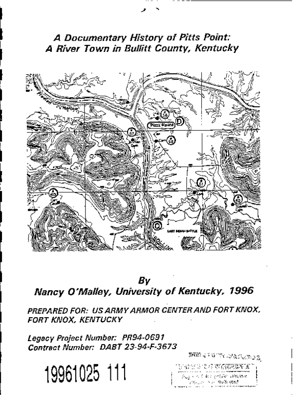 (PDF) A Documentary History of Pitts Point: A River Town in Bullitt ...