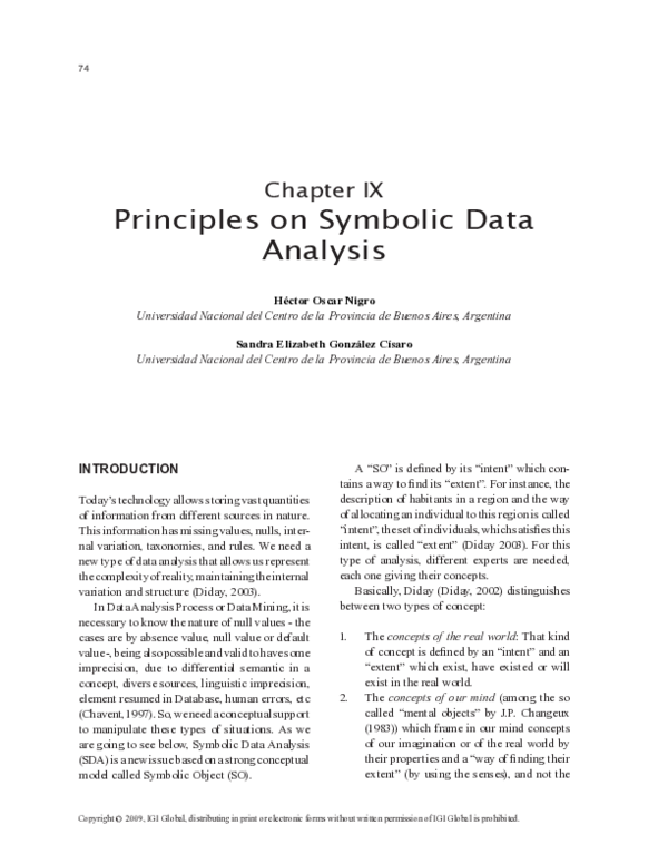 (PDF) Principles on Symbolic Data Analysis
