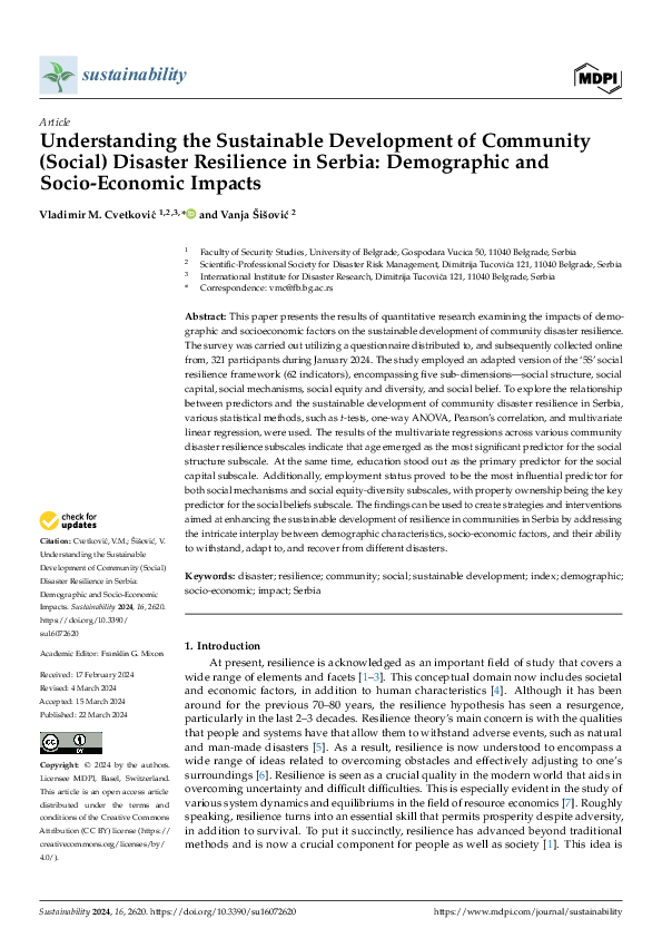 (PDF) Understanding the Sustainable Development of Community (Social ...