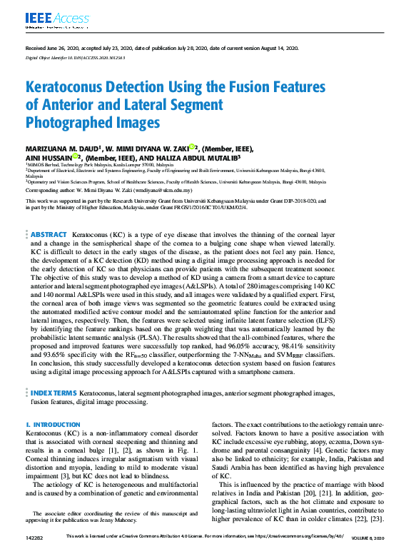 (PDF) Smartphone-Based Keratoconus Detection Using Image Fusion